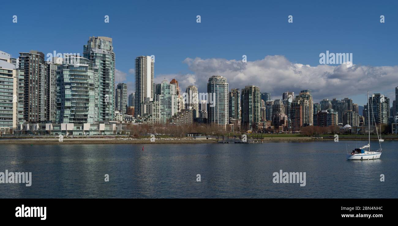 Buildings at the waterfront, Vancouver, Lower Mainland, British ...