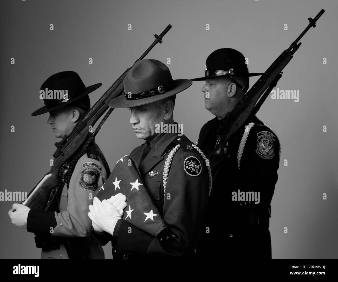 Studio shoot of AMO, OFO and BP color guard members for Valor Memorial ...