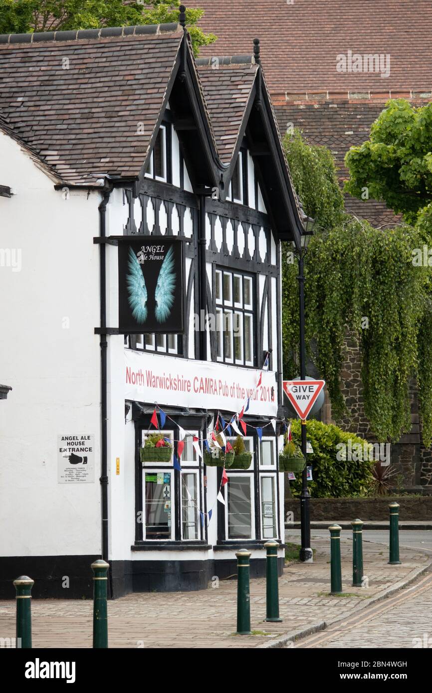 The Angel Inn, Market square, Atherstone. Thought to date back to 1500 ...