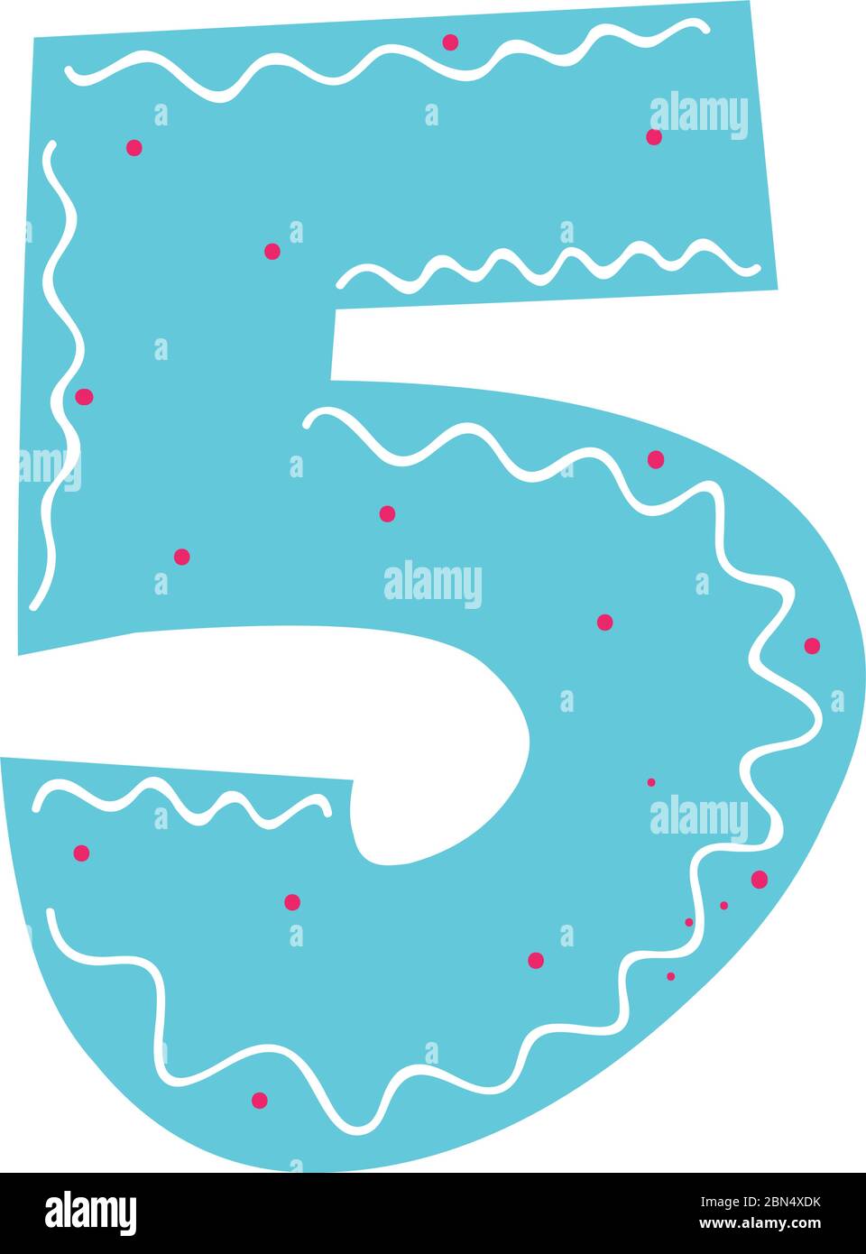 Isolated number five Stock Vector Image & Art - Alamy