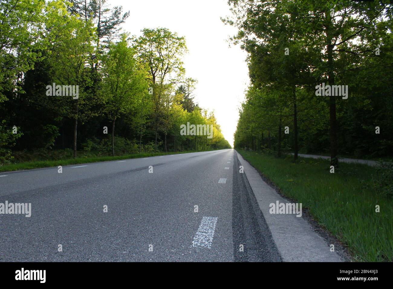 Empty rural road in hi-res stock photography and images - Alamy
