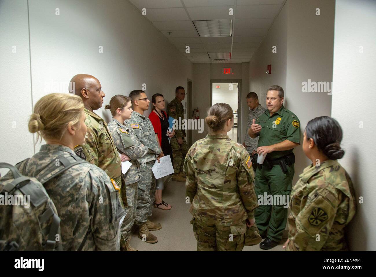 Border Patrol Operations Officer Michael Ringler provides a tour of the ...