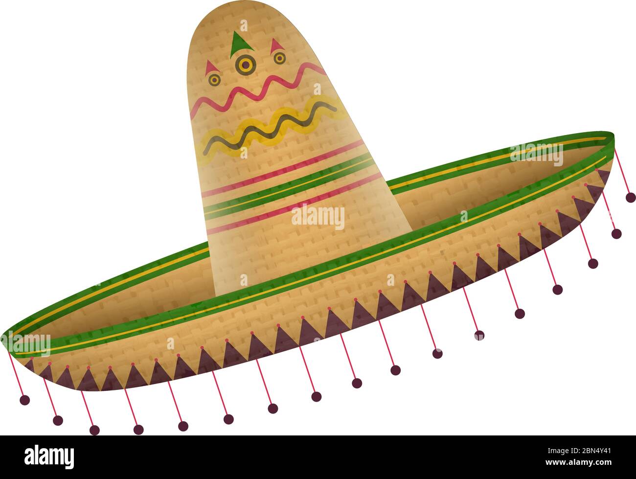 Traditional mexican hat Stock Vector Image & Art - Alamy