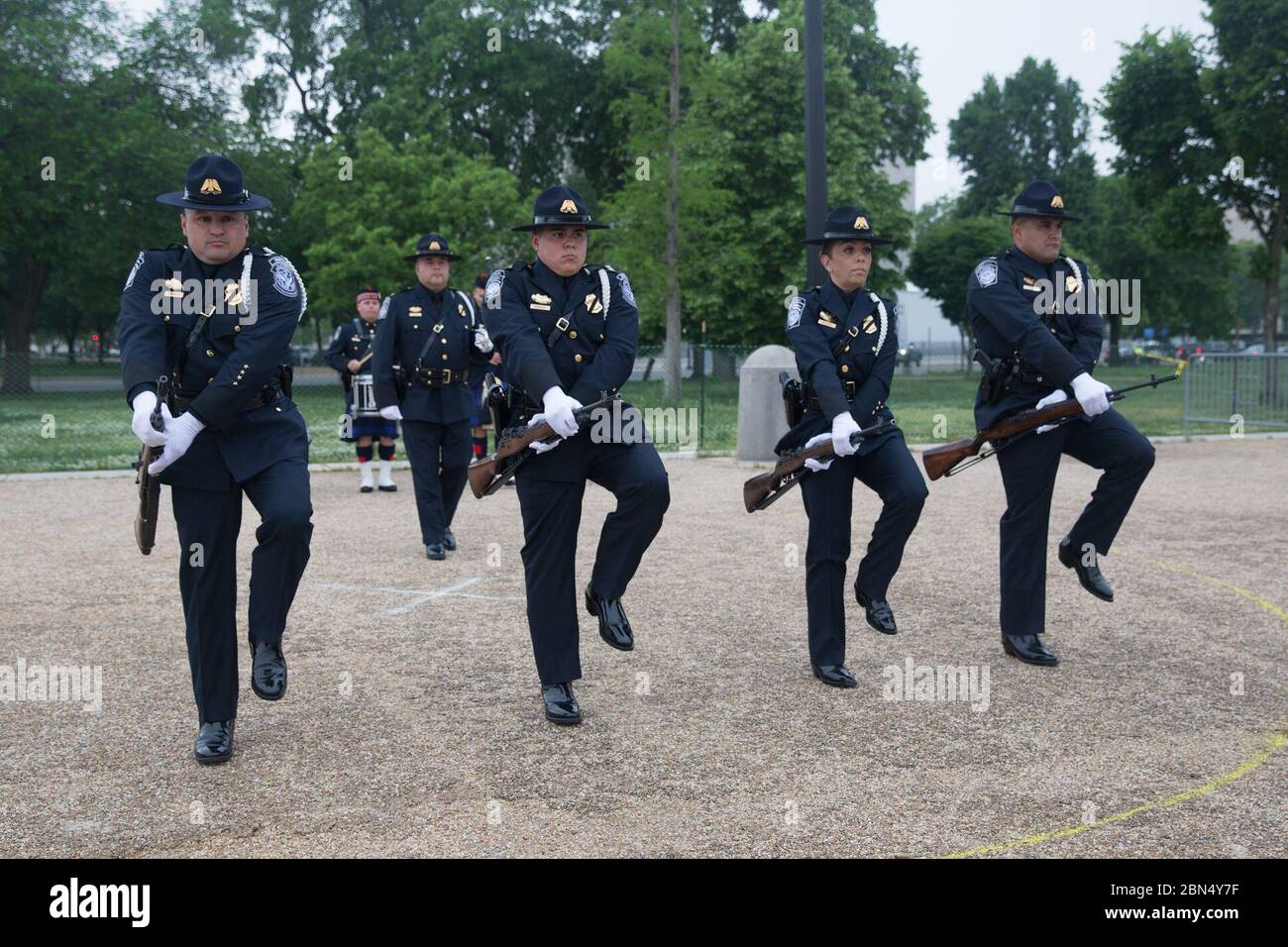 U.S. Customs and Border Protection perform in the Steve Young Honor ...