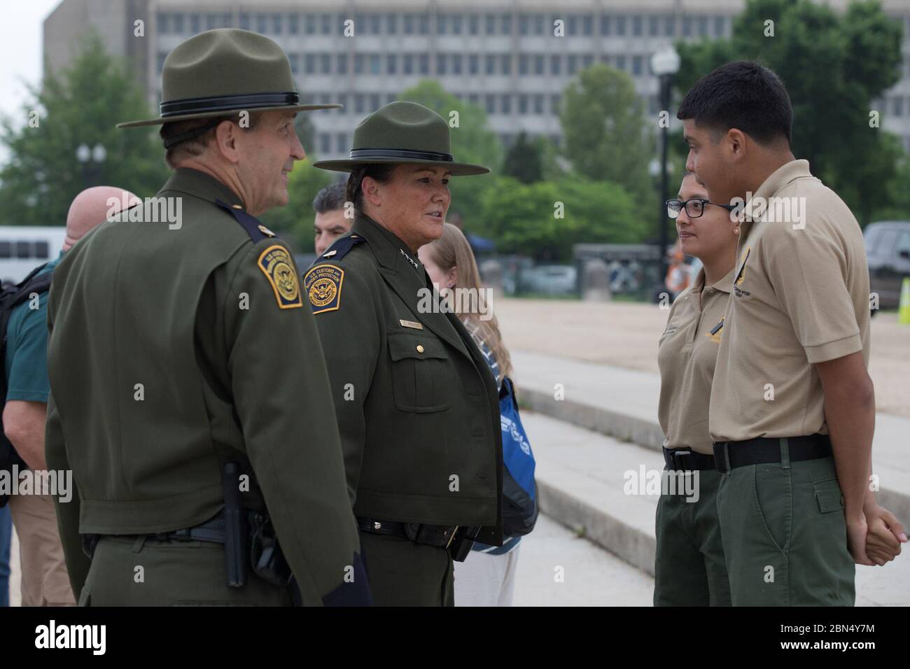 U.S. Customs and Border Protection participate in the Steve Young Honor ...