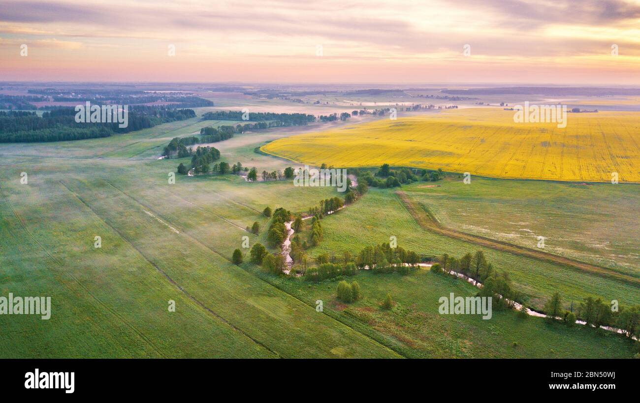 Colza aerial hi-res stock photography and images - Alamy