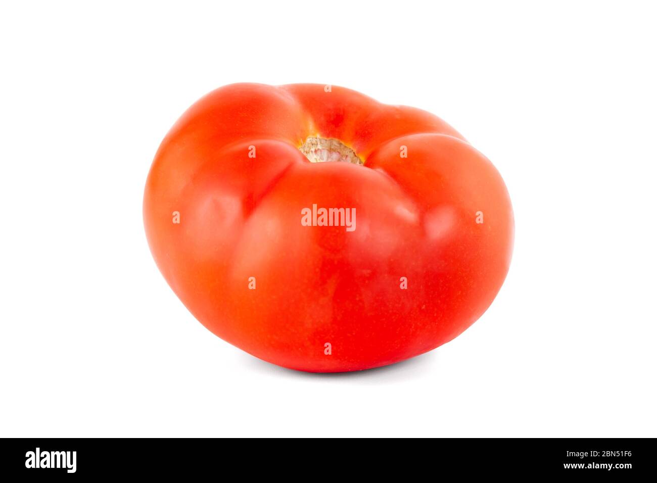 Red ripe tomato isolated on white background Stock Photo - Alamy