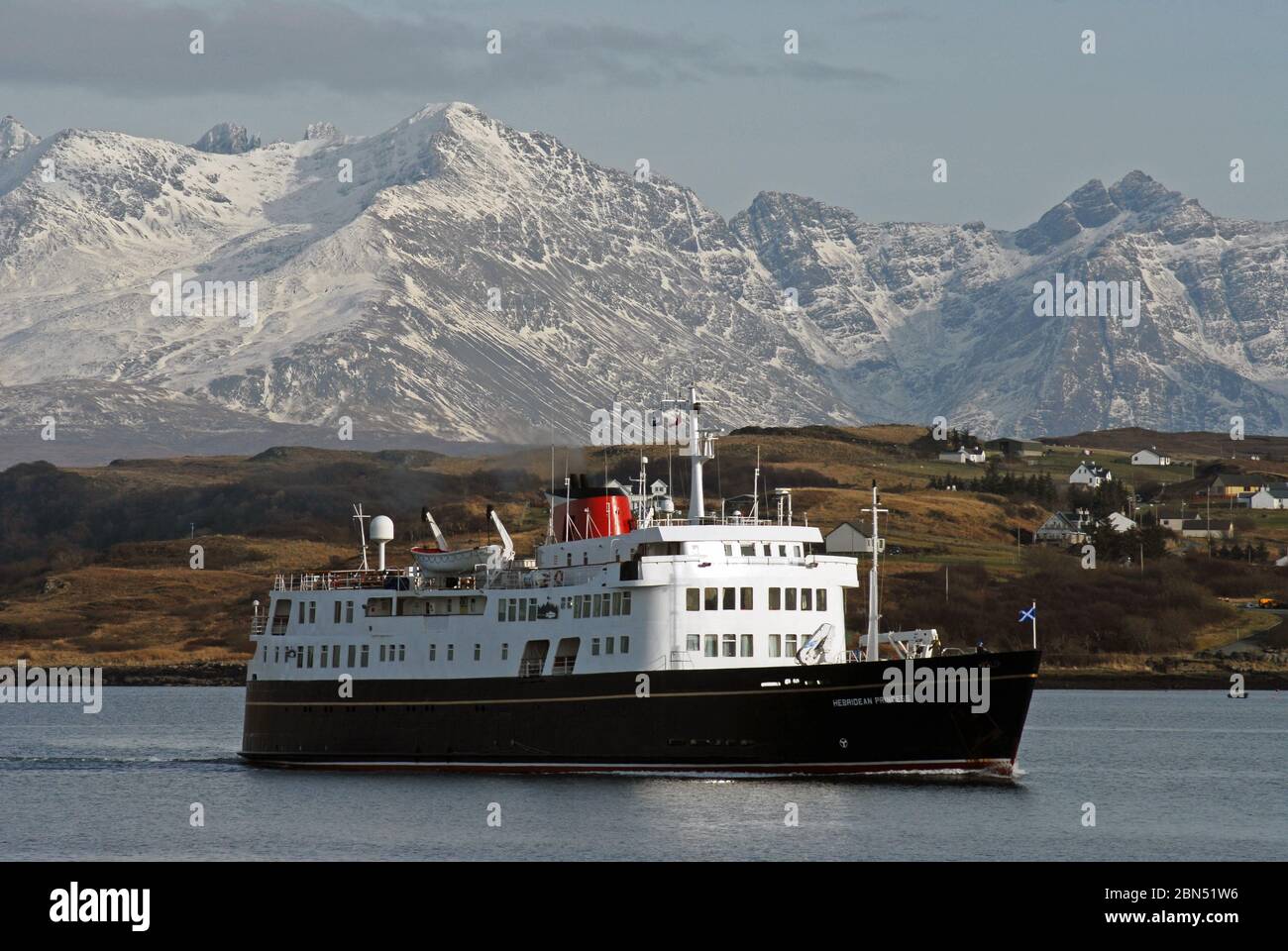 Hebridean princess snow scotland hi-res stock photography and images ...