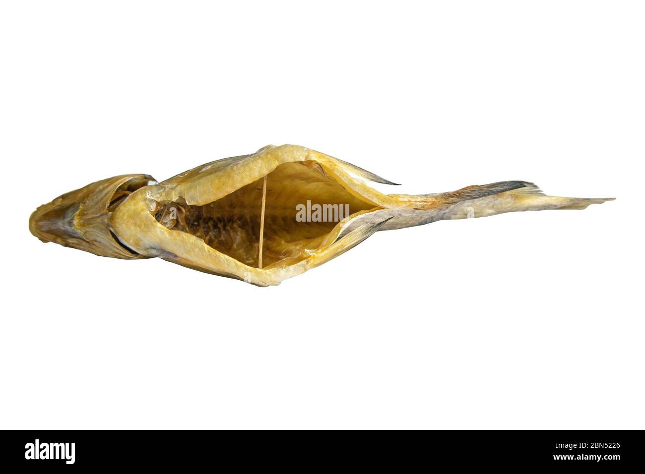 Dried bream on a white background. Snack Fish to beer. Close up Stock ...