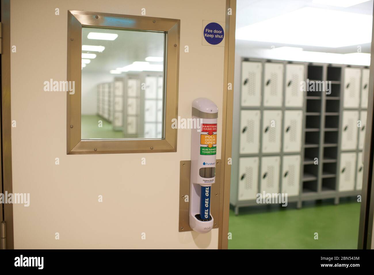 staff locker room inside a factory Stock Photo - Alamy