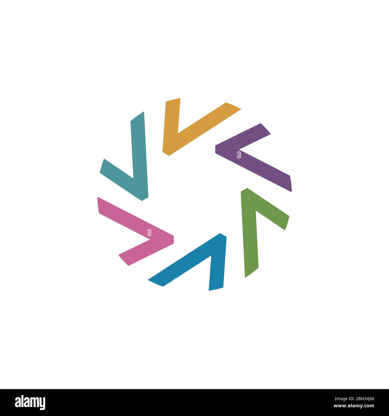 V Letters Circle Shape Logo Template Illustration Design. Vector EPS 10 ...