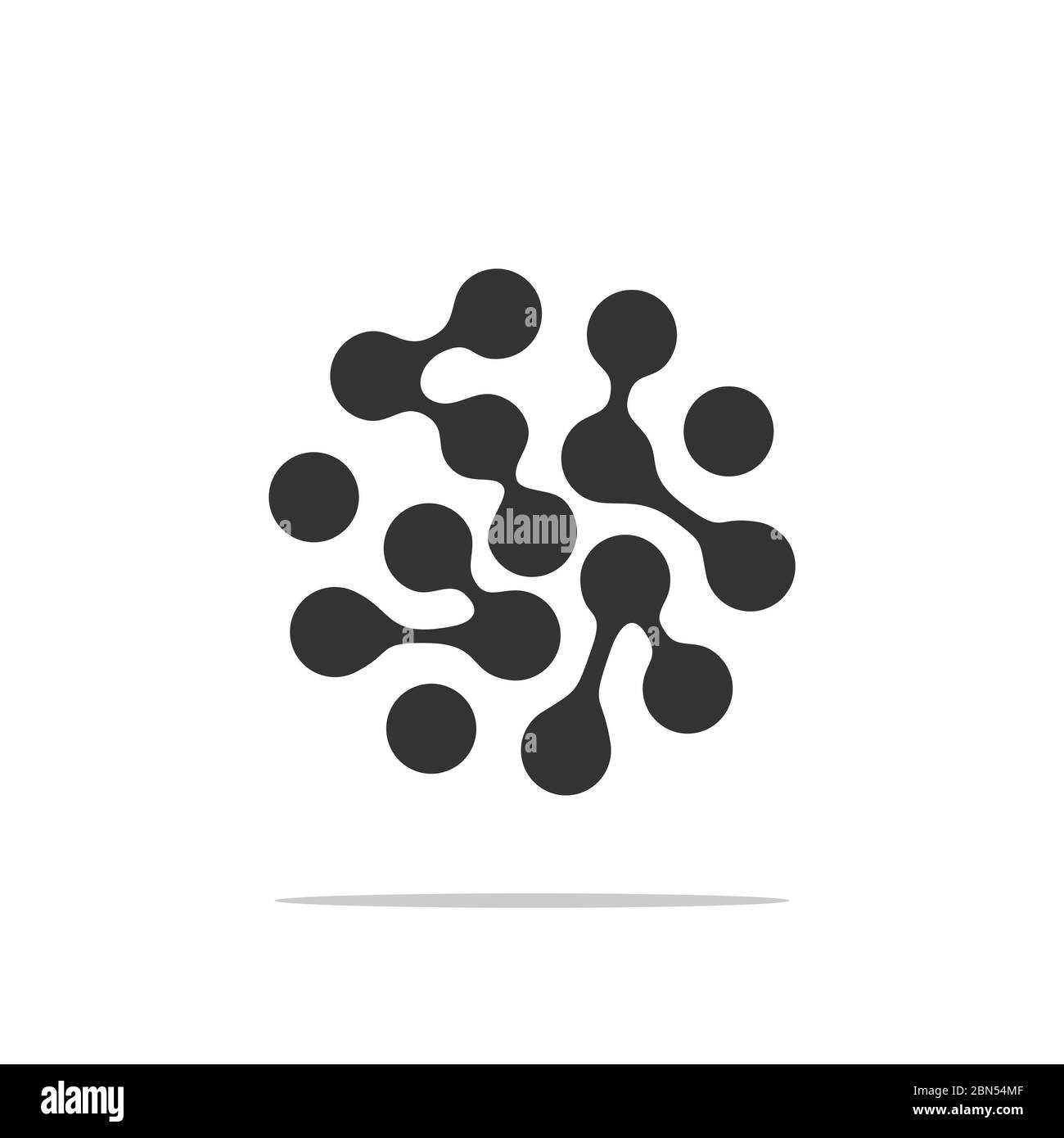 Circle Dot Particle Logo Template Illustration Design. Vector EPS 10 ...