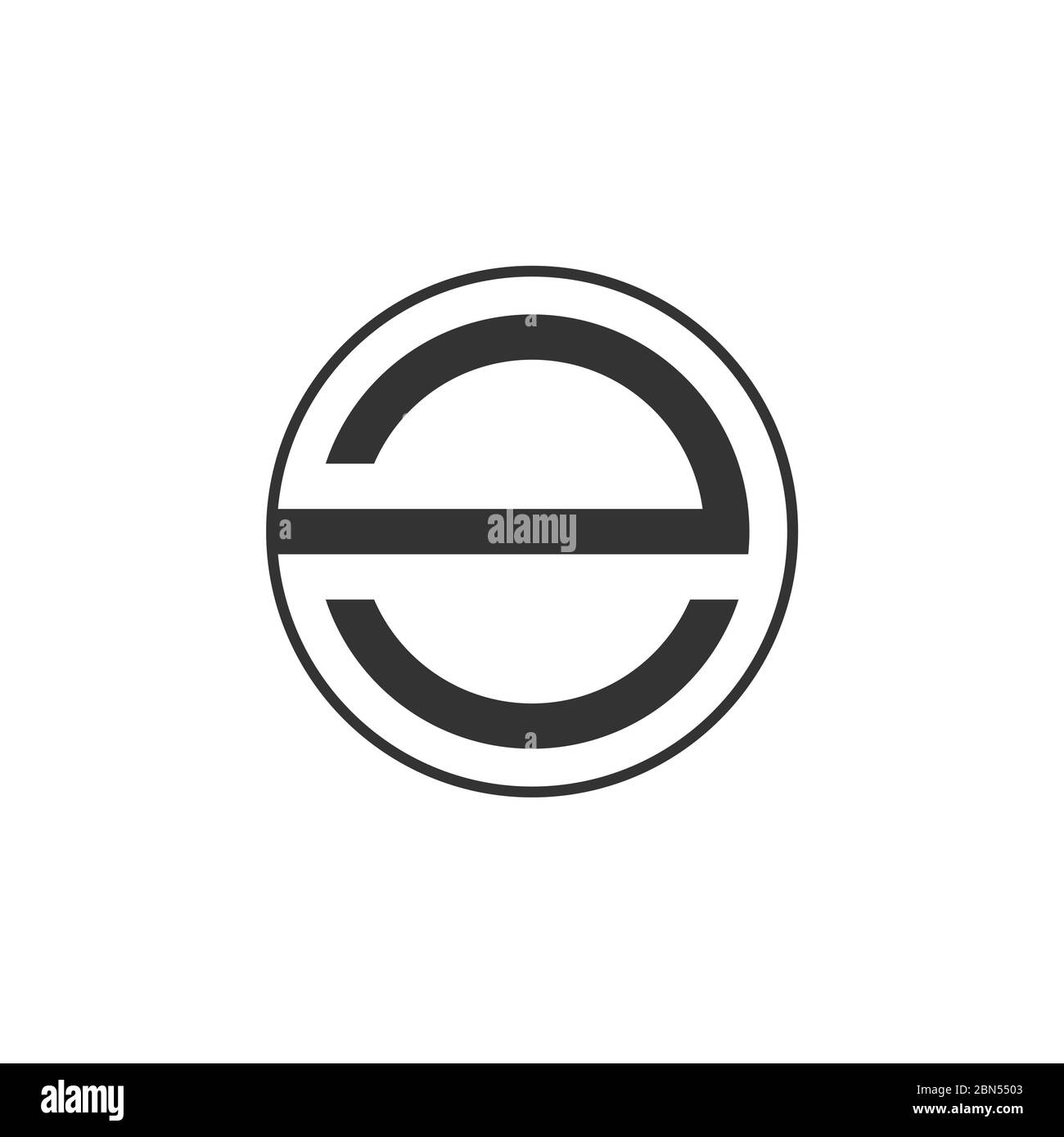 Circle E Letter Logo Template Illustration Design. Vector EPS 10 Stock ...