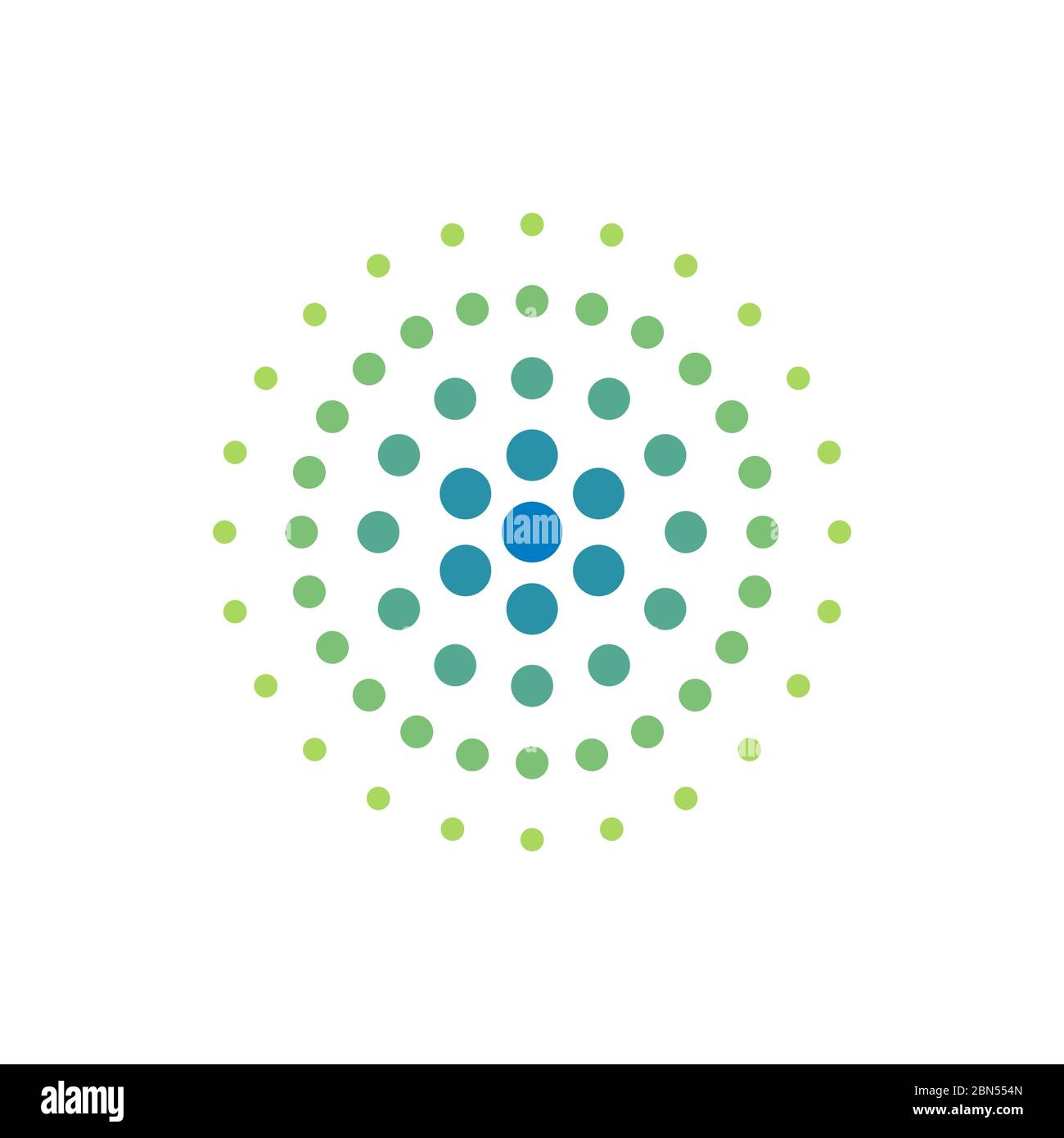 Circle Dots Pixel Logo Template Illustration Design. Vector EPS 10 ...