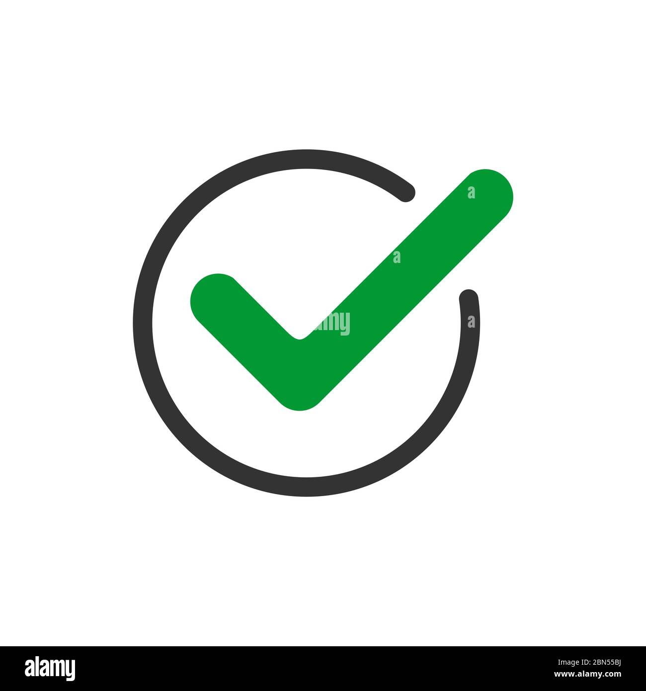 Green Check Mark Logo Template Illustration Design. Vector EPS 10 Stock ...