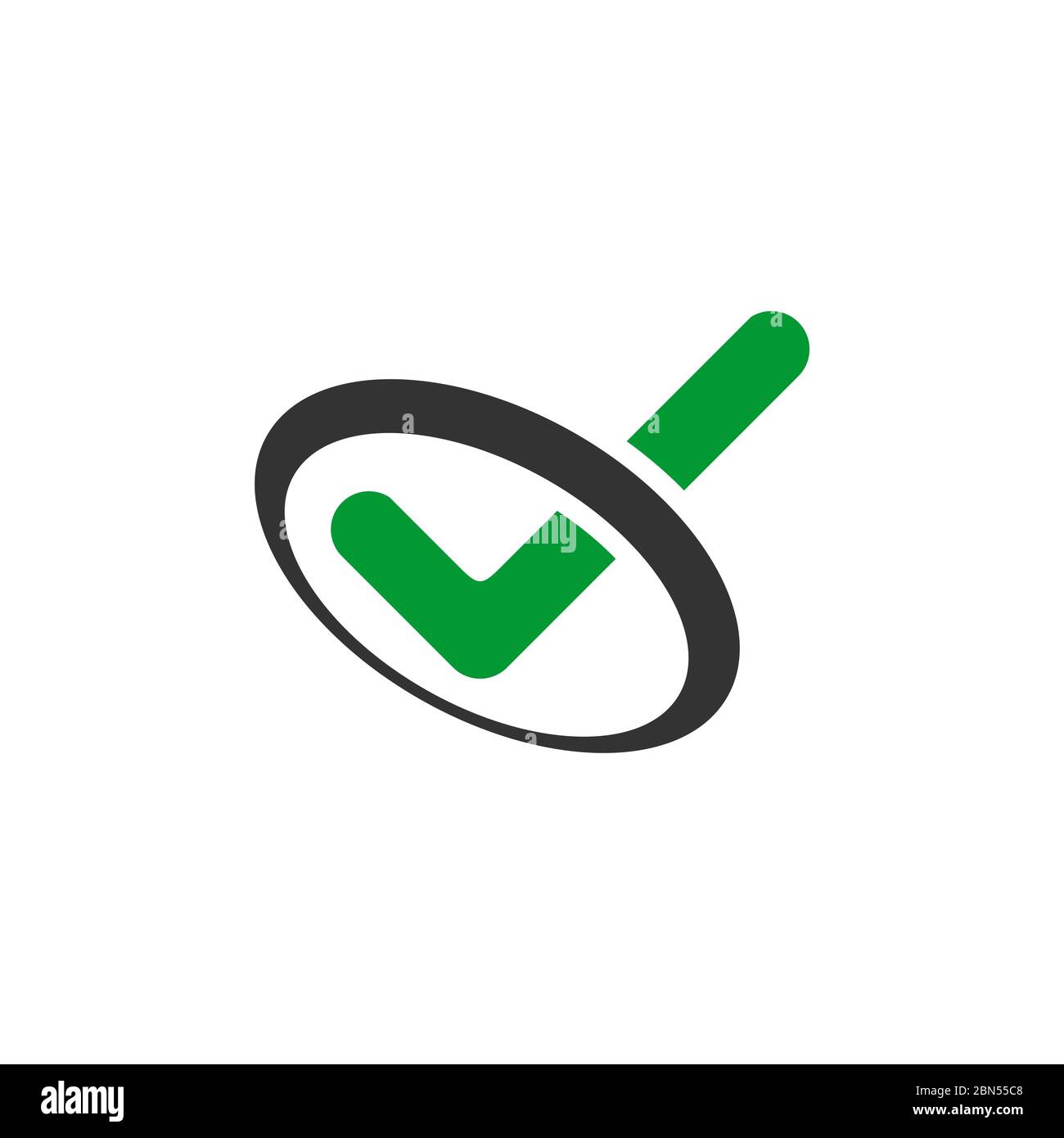 Green Check Mark Logo Template Illustration Design. Vector EPS 10 Stock ...