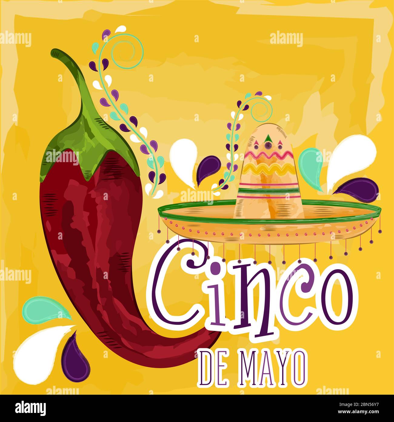 Cinco de mayo poster Stock Vector Image & Art - Alamy