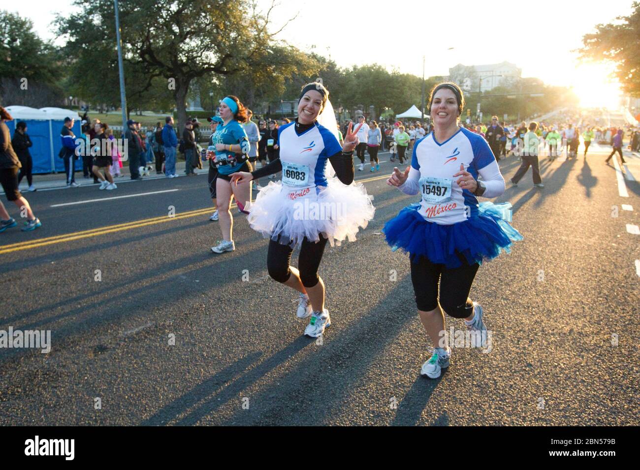 Austin, Texas USA, February 19, 2012: Women wearing tutus run in the ...