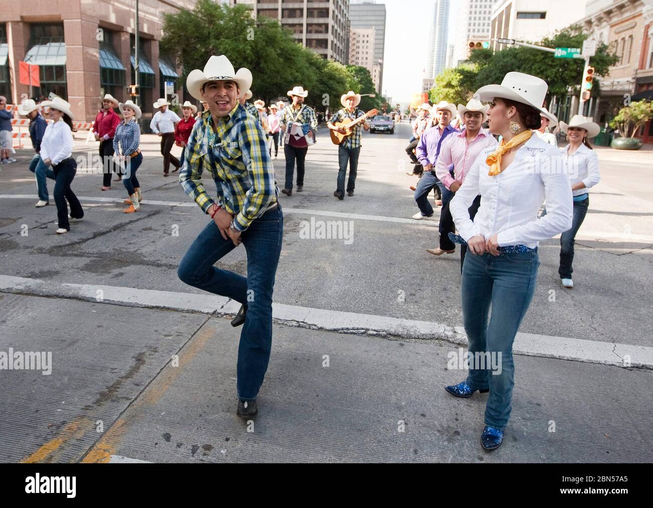 Austin Texas USA, March 2012: Young members of Ballet Folklorico ...