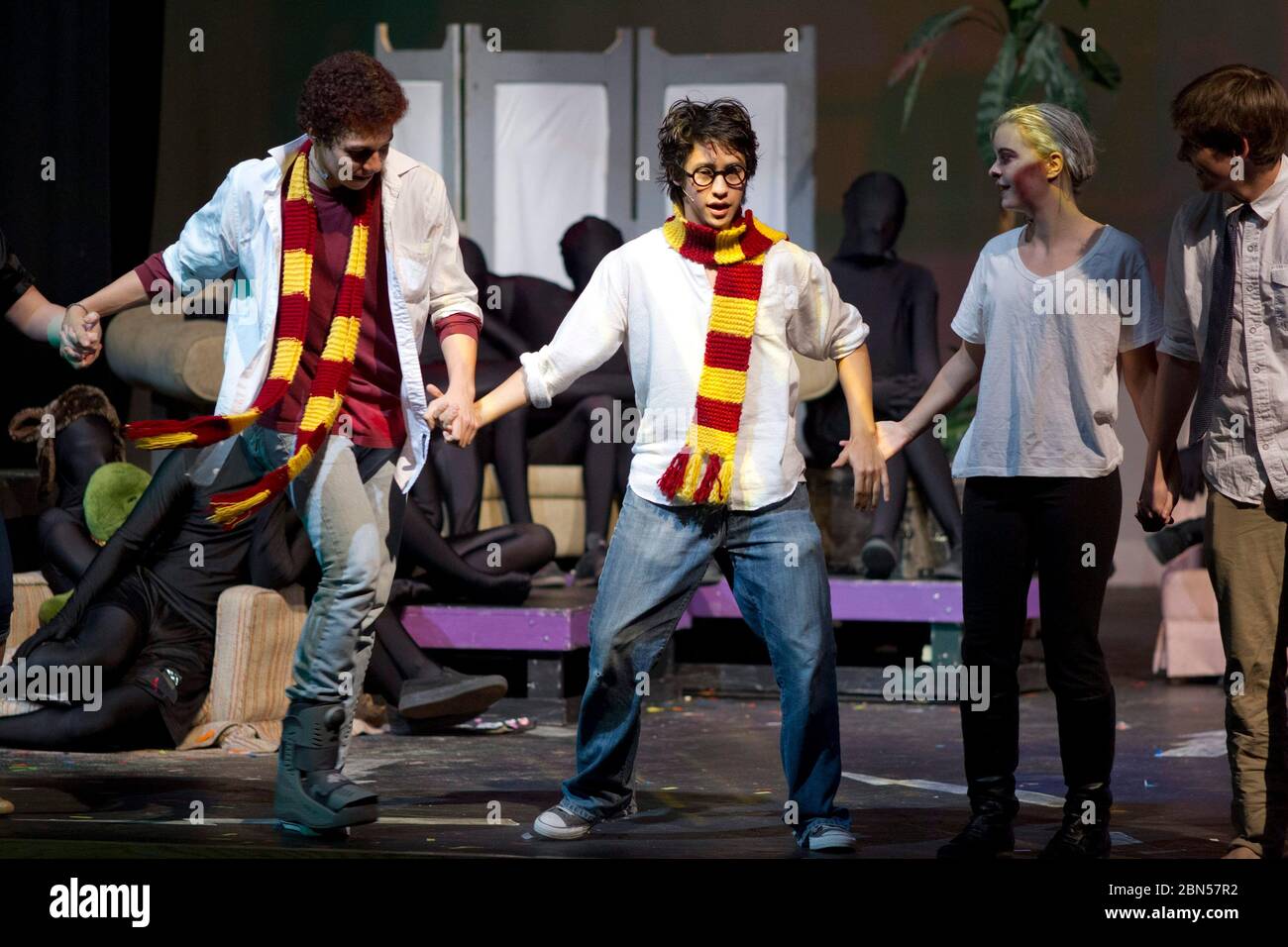 Austin, Texas USA, January 21, 2012: High school students portraying ...