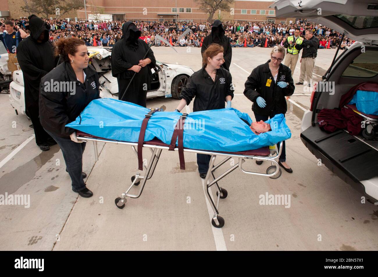 Mock accident scene hi-res stock photography and images - Alamy