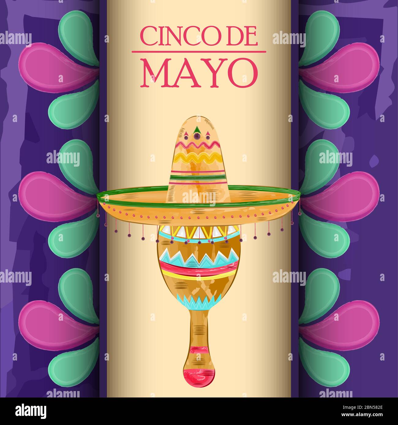 Cinco de mayo poster Stock Vector Image & Art - Alamy