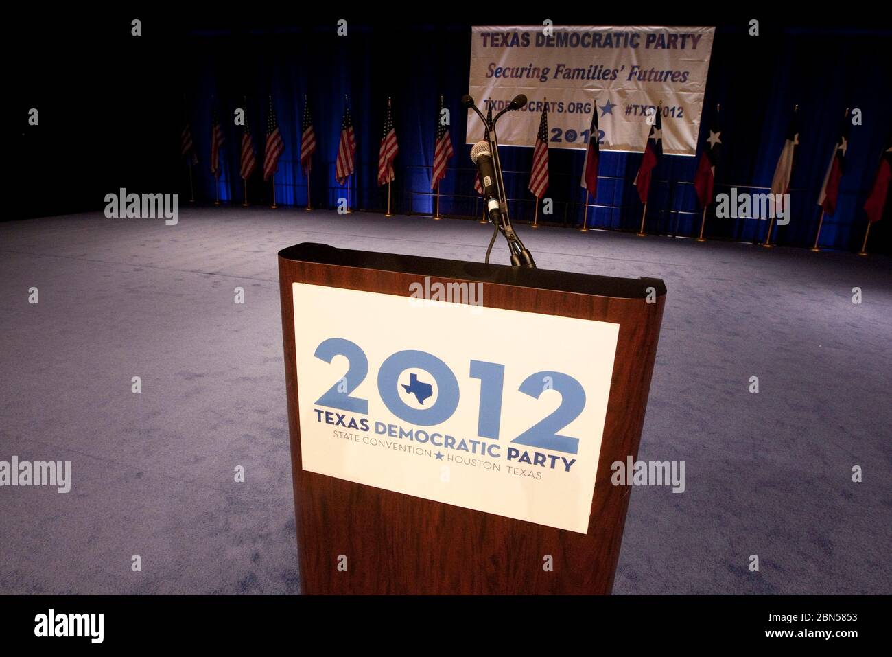 Houston, Texas USA, June 9, 2012: Empty stage at the Texas State ...