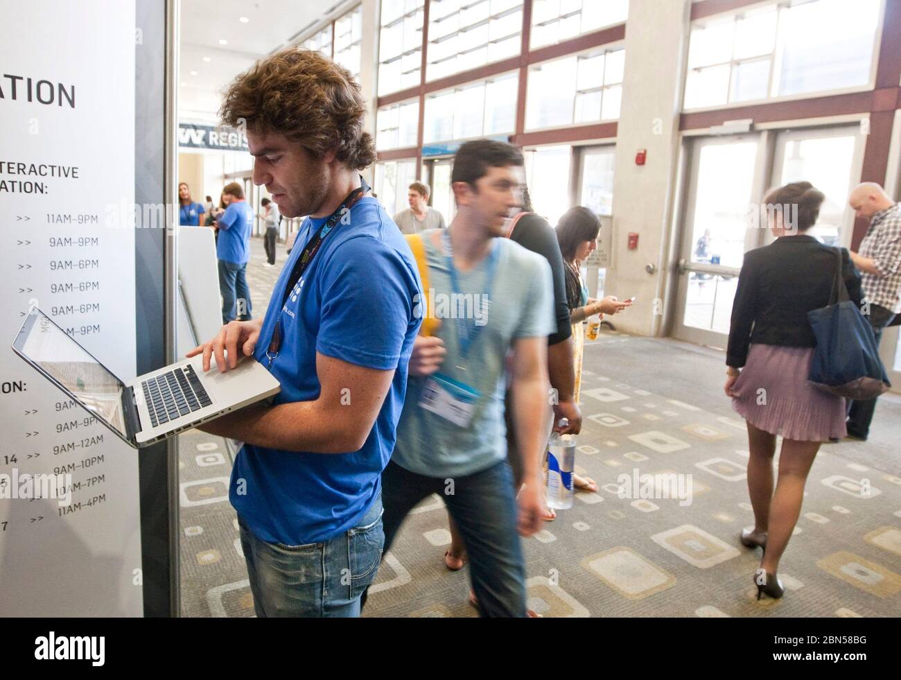 Attendees at technology conference hi-res stock photography and images ...
