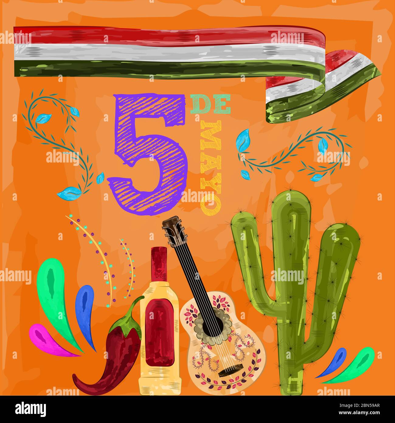 Cinco de mayo poster Stock Vector Image & Art - Alamy