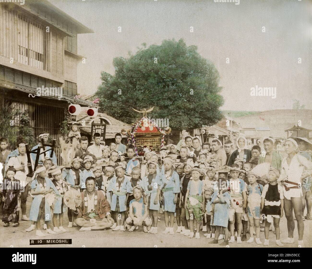 Children in festival parade, Japan Stock Photo - Alamy