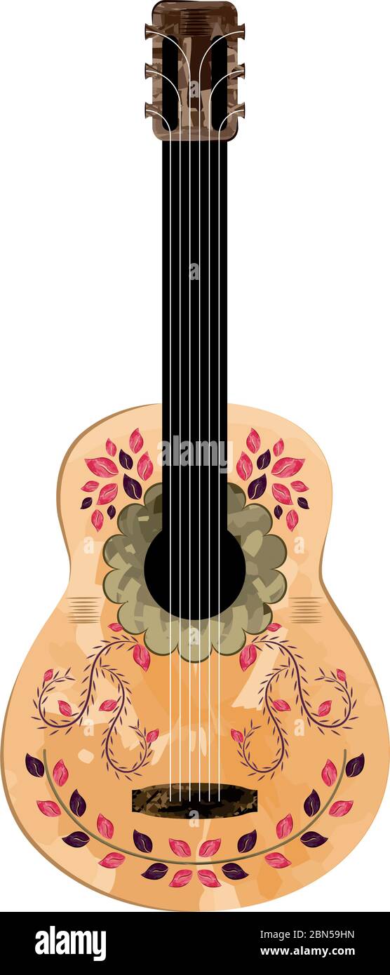 Guitar ornament Stock Vector Images - Alamy