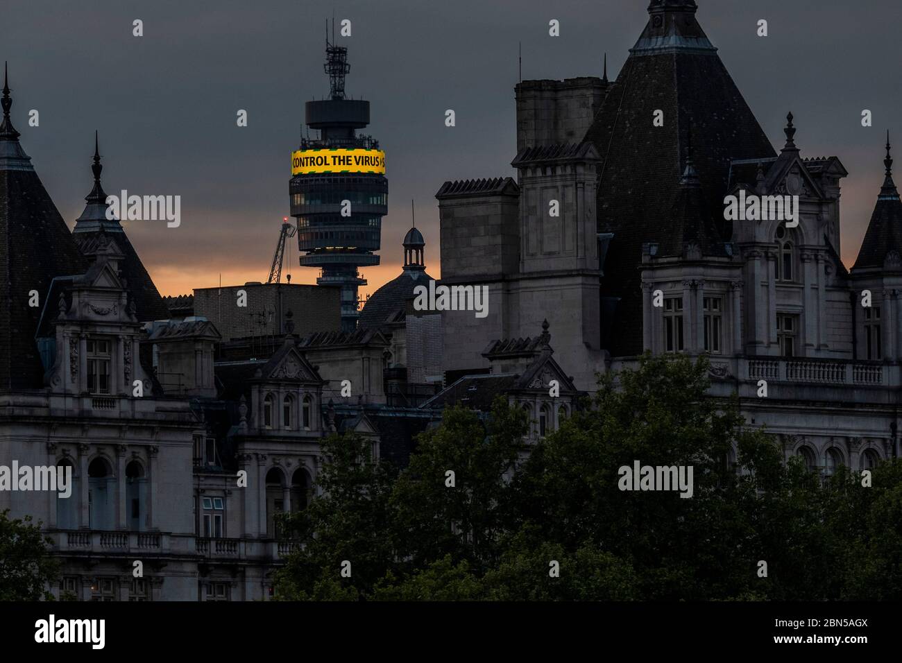 Bt tower coronavirus messages hi-res stock photography and images - Alamy