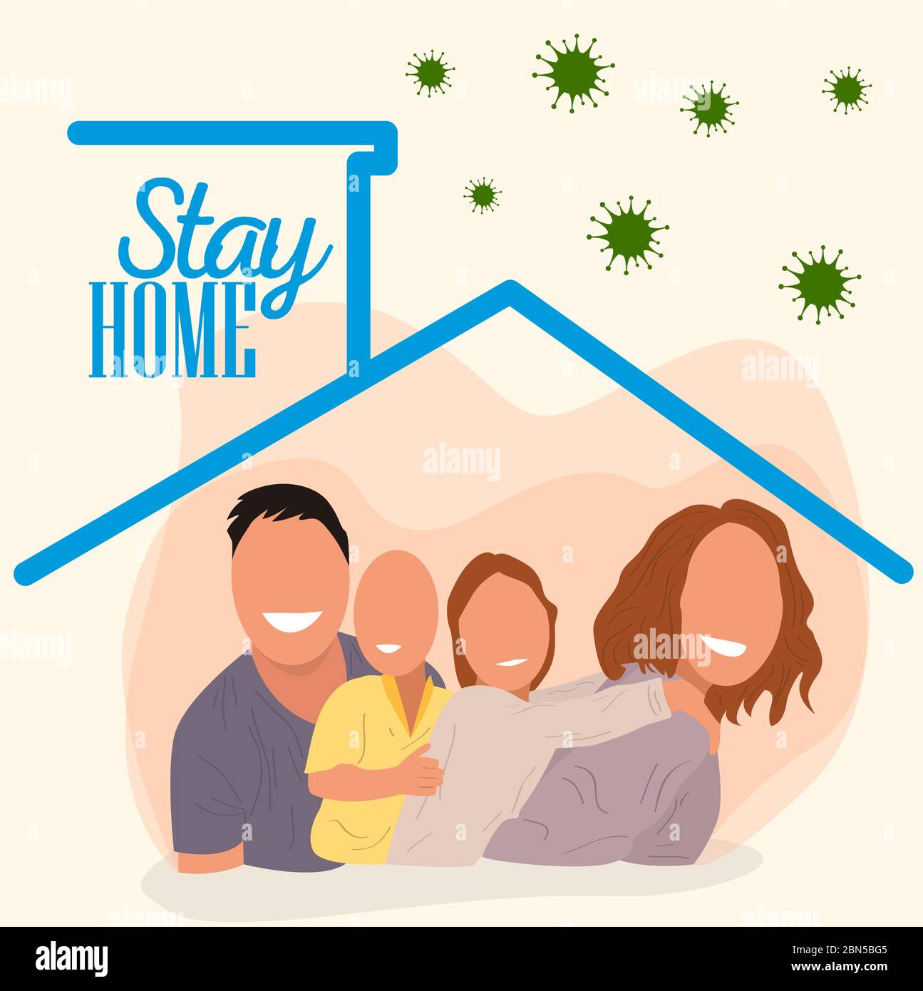 Stay at home template Stock Vector Image & Art - Alamy