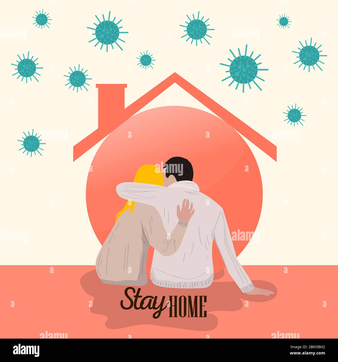 Stay at home template Stock Vector Image & Art - Alamy