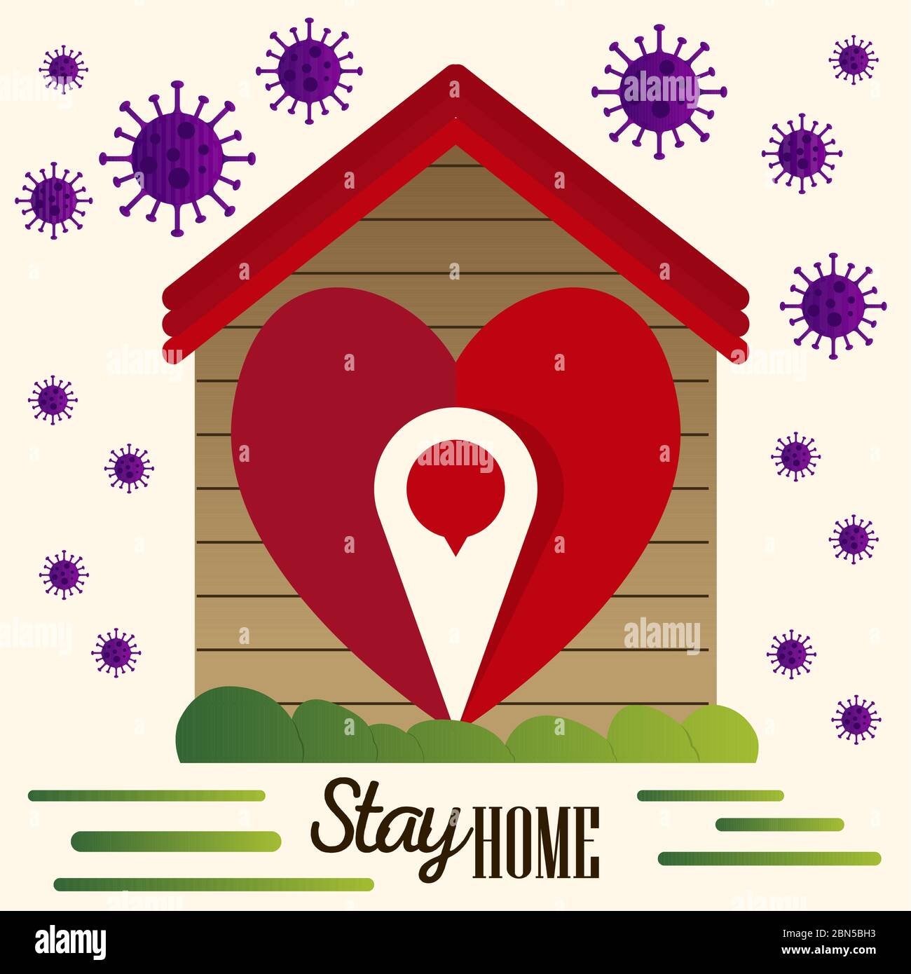Stay at home template Stock Vector Image & Art - Alamy