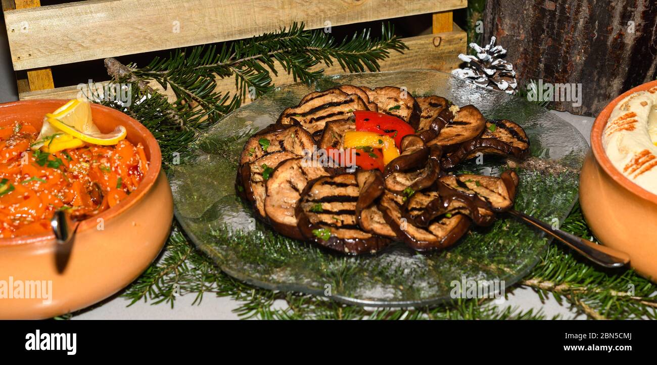 Food selection during Sunday brunch buffet in hotel. Fresh Food Buffet ...