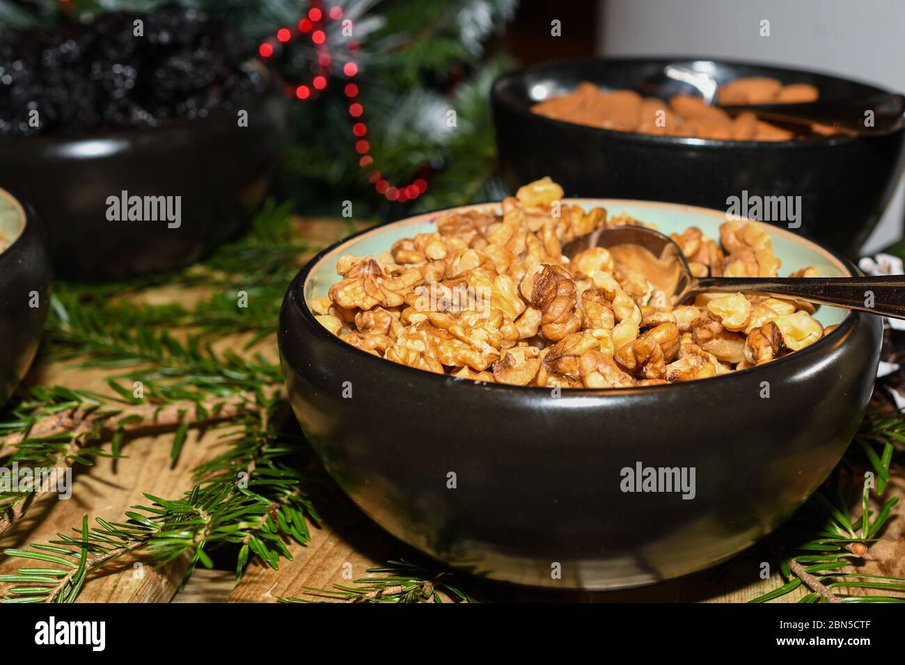 Selection self service continental breakfast buffet display, catering ...