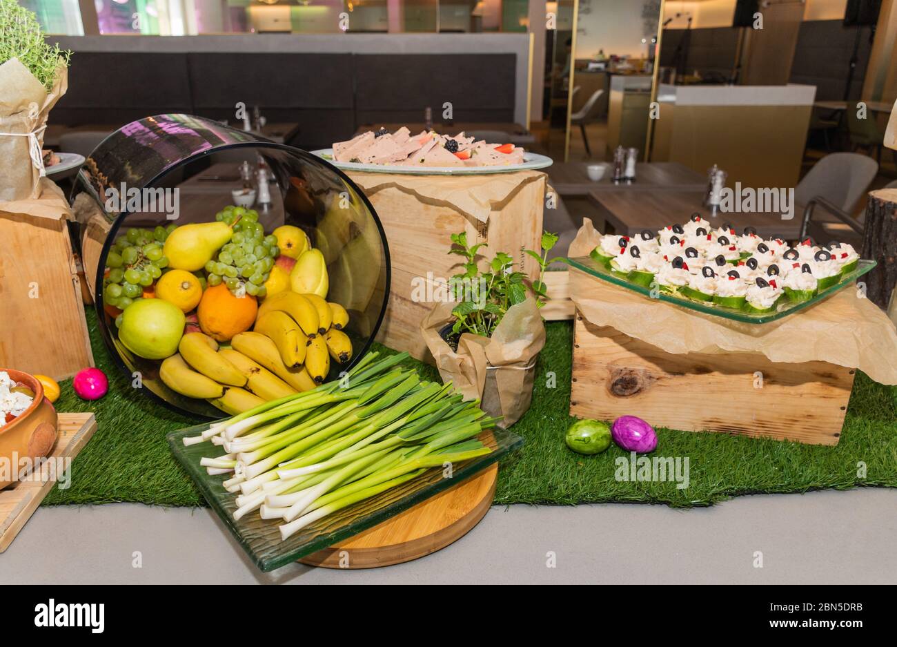 Food Buffet Catering Dining Eating Party Sharing Concept, Easter brunch ...