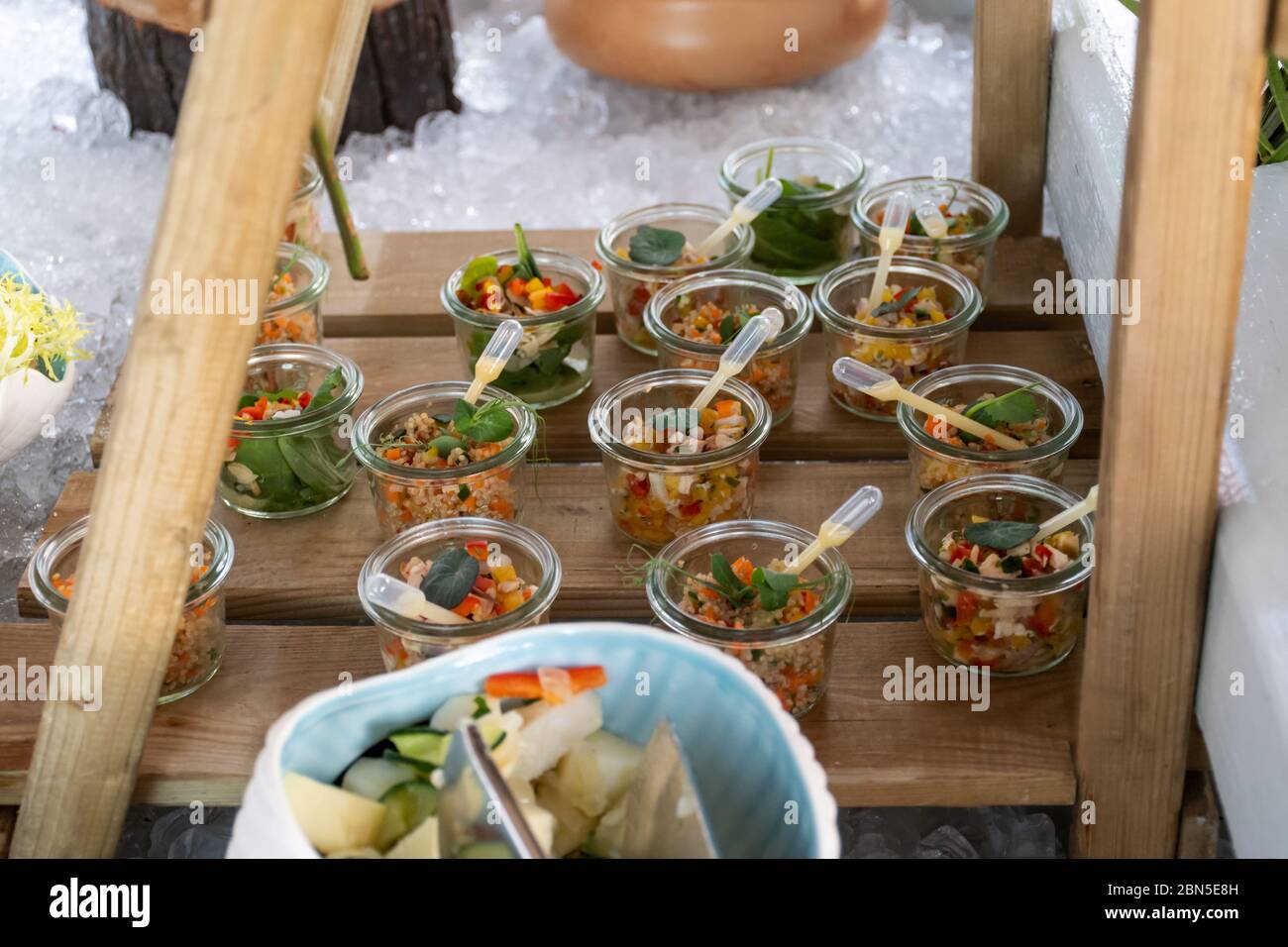 Luxury catering by the pool, food bloggers event, banquet, wedding ...