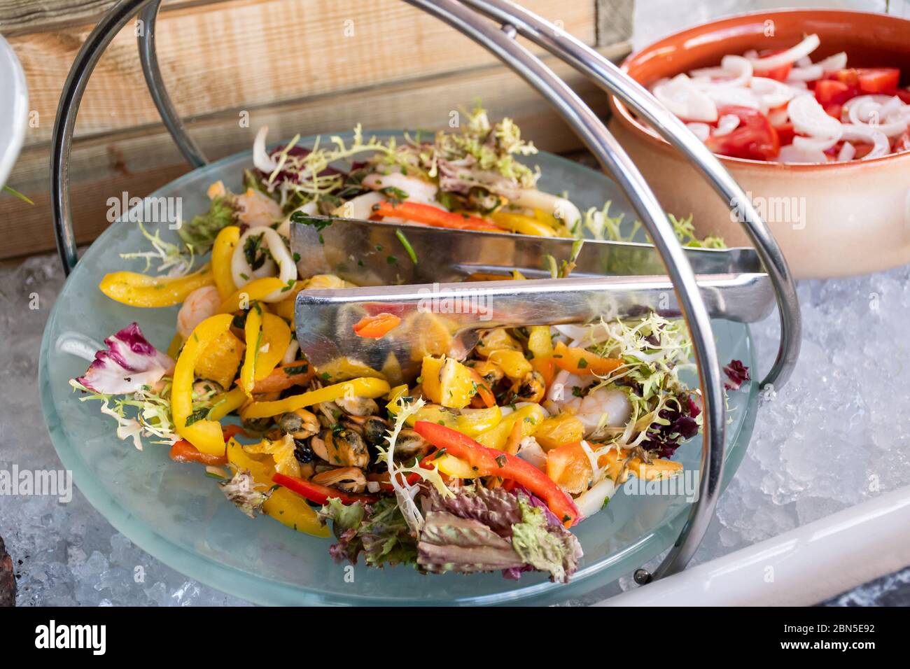 Luxury catering by the pool, food bloggers event, banquet, wedding ...