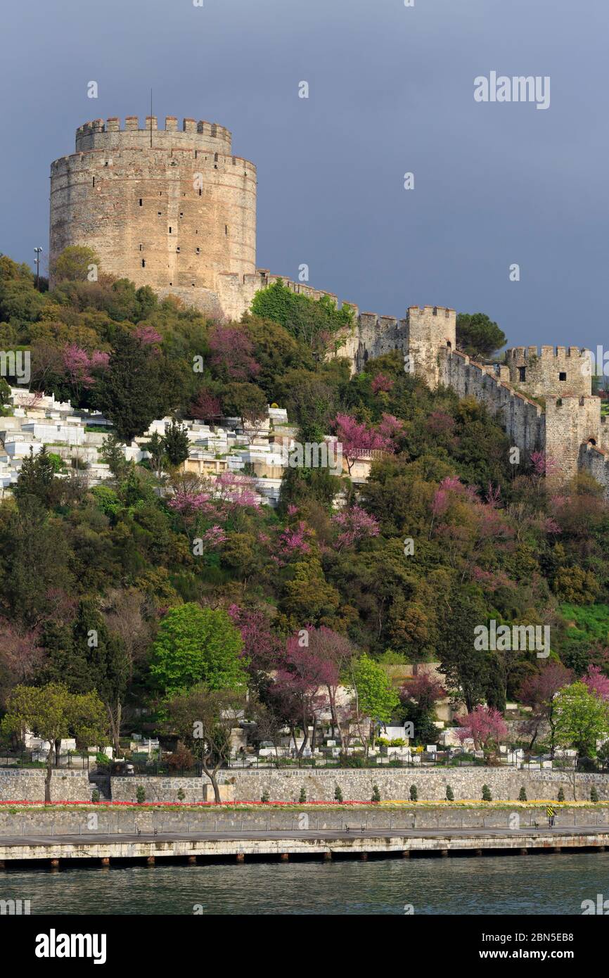 Rumeli Castle, Bosphorus Strait, Istanbul, Turkey, Europe Stock Photo ...