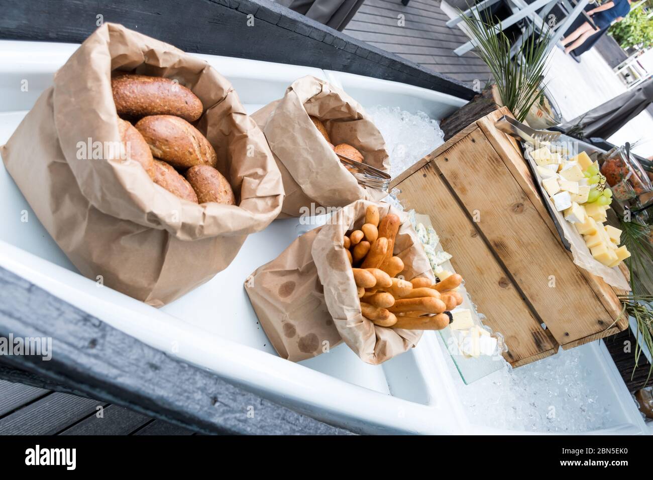 Luxury catering by the pool, food bloggers event, banquet, wedding ...