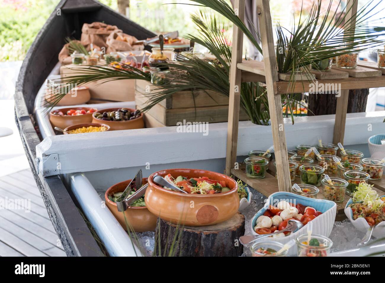 Luxury catering by the pool, food bloggers event, banquet, wedding ...