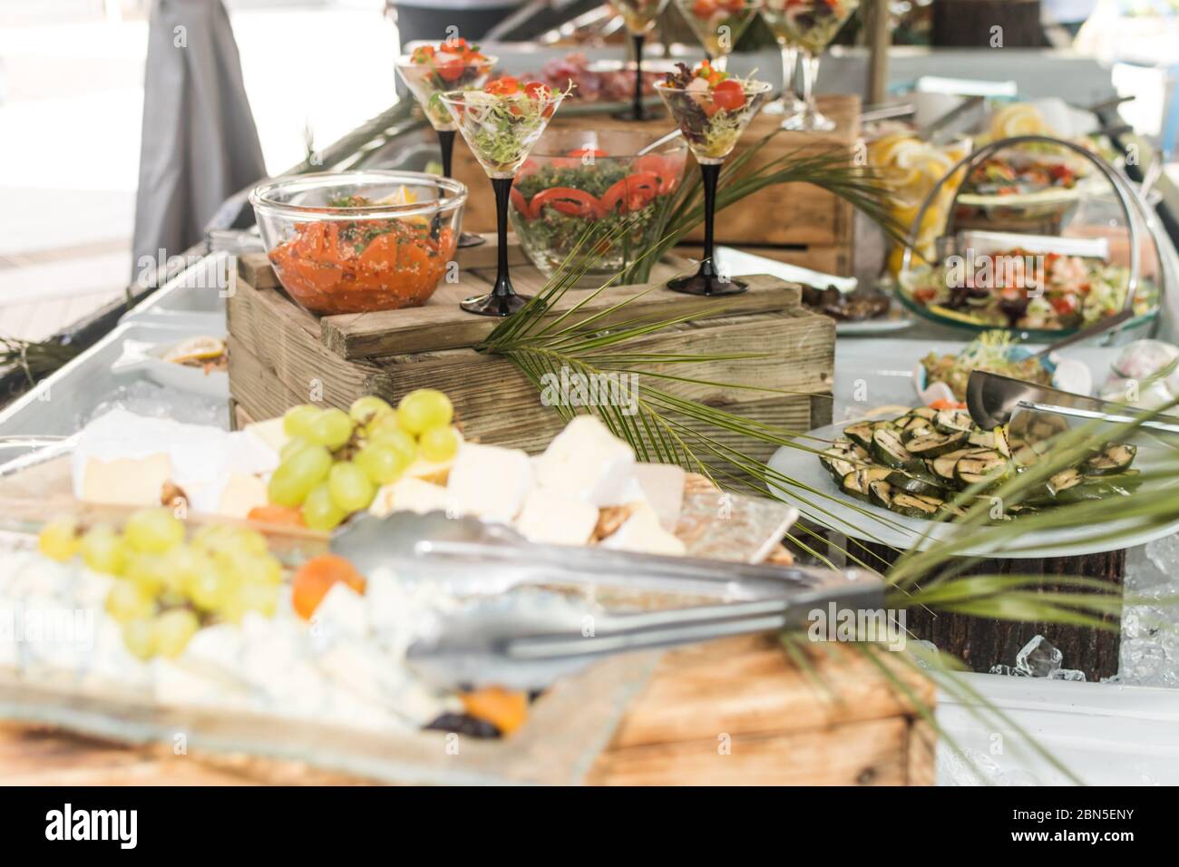 Luxury catering by the pool, food bloggers event, banquet, wedding ...
