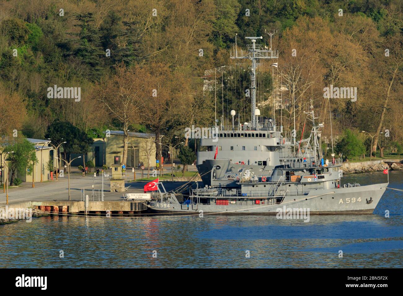 Turkish Naval Base, Bosphorus Strait, Istanbul, Turkey, Asia Stock ...
