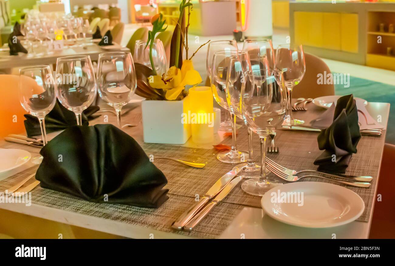 Romantic Dinner Table Setup