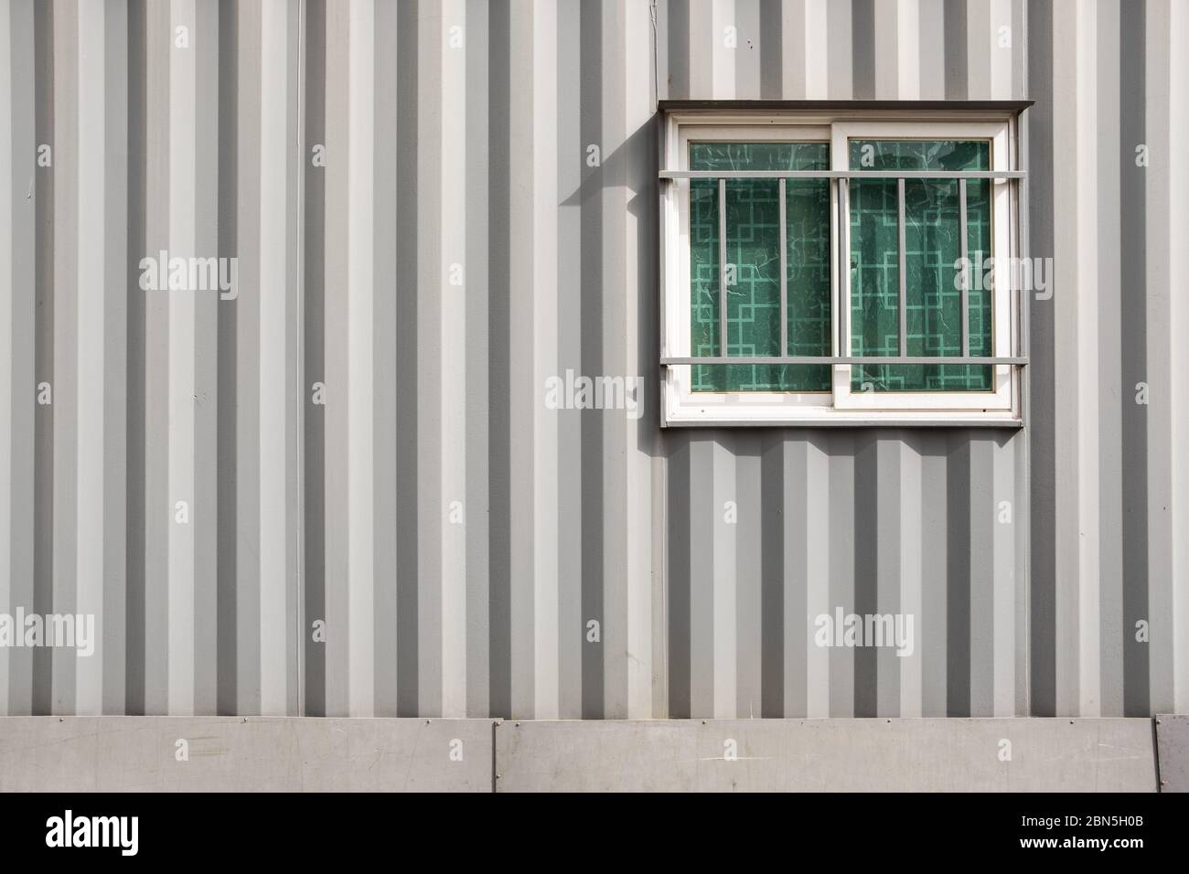 Gray container house. modern architecture Stock Photo - Alamy