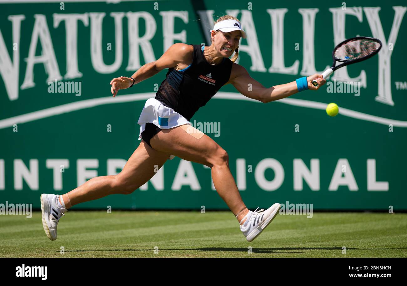 Angelique Kerber of Germany in action during her quarter-final match at ...