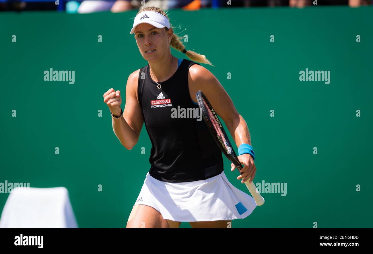 Angelique Kerber of Germany in action during her quarter-final match at ...