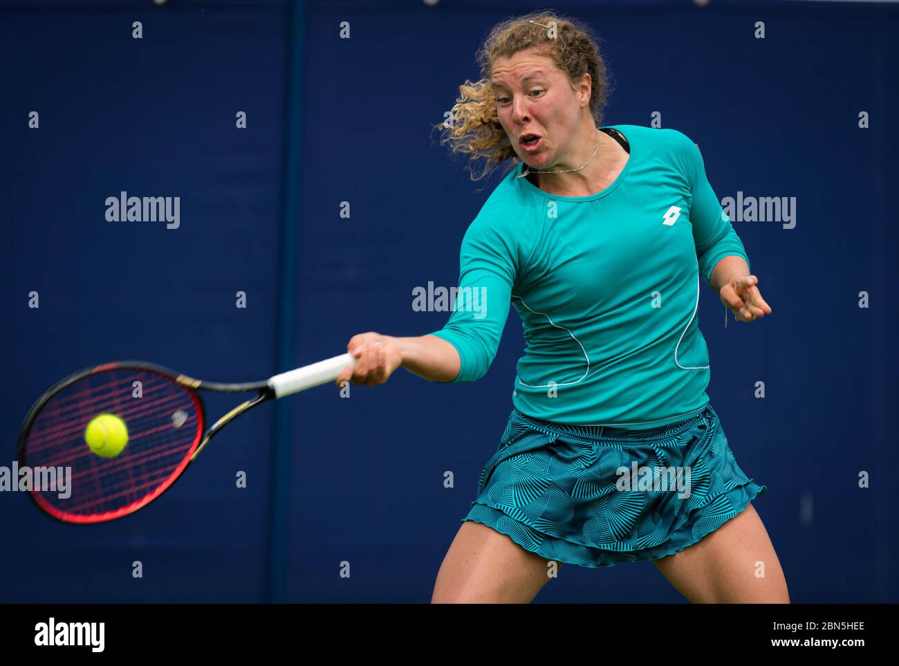 Anna-Lena Friedsam of Germany in action during her second-round match ...